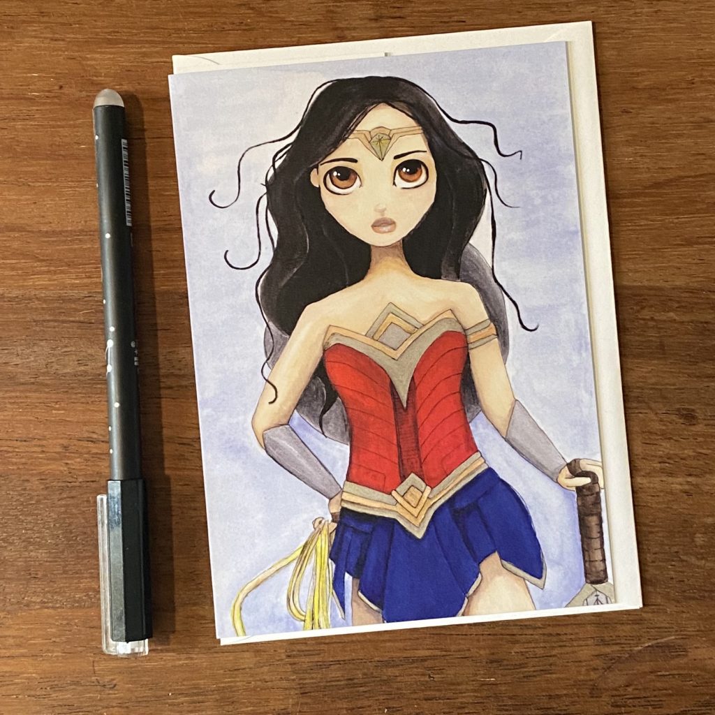 WONDER WOMAN (greeting card) | LILLIBEAN DESIGNS